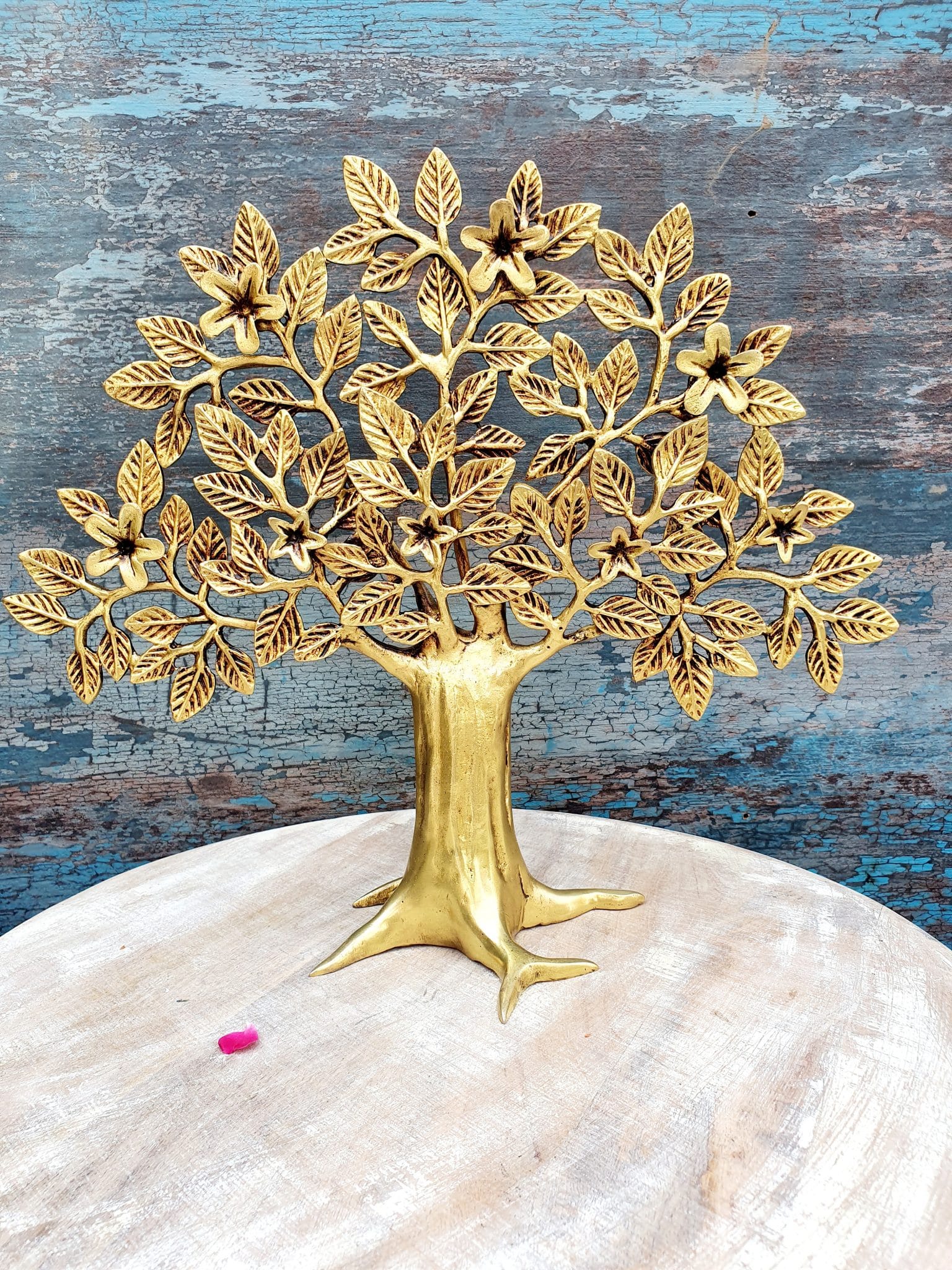 MohanJodero Brass Tree of Life/Kalpavriksha Tree of Wisdom in Antique ...