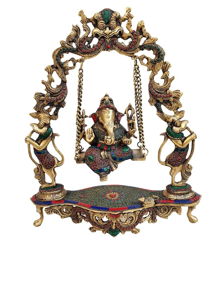 MohanJodero Brass Ganesha Swing - Buy Indian Handicrafts Online I ...
