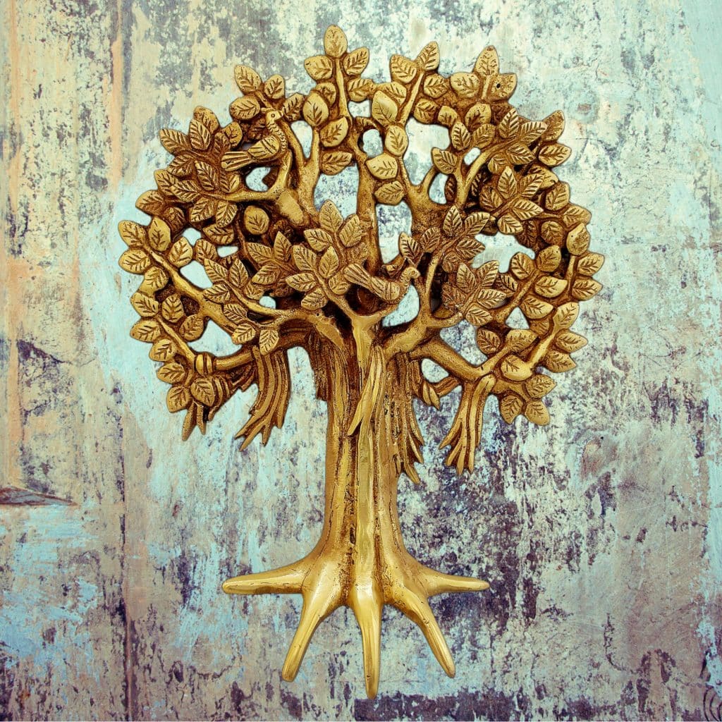 Brass Wall Hanging Tree of Life - Buy Indian Handicrafts Online I ...