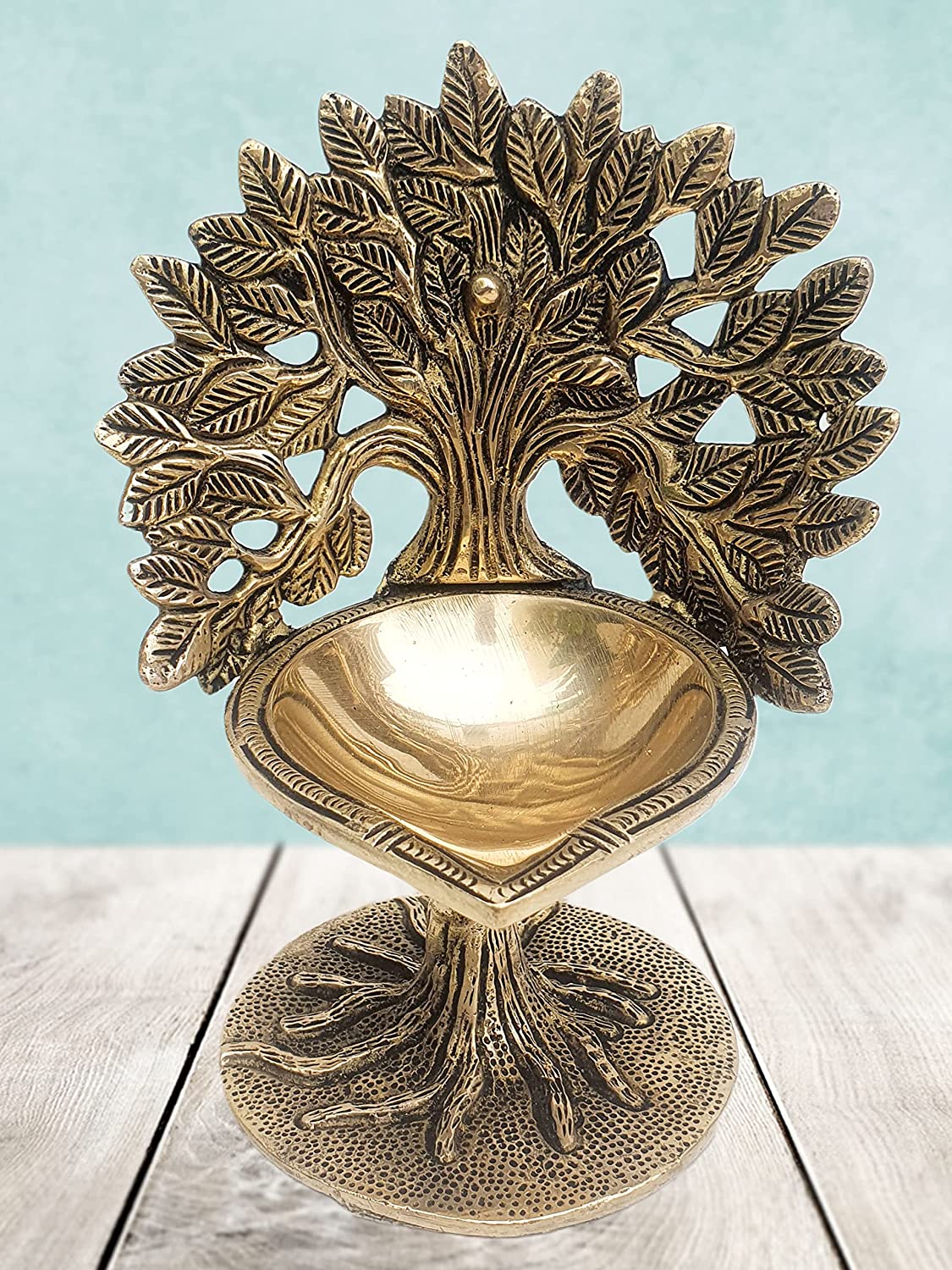 Brass Kalpavriksha Tree/Tree of Life Diya - Buy Indian Handicrafts ...