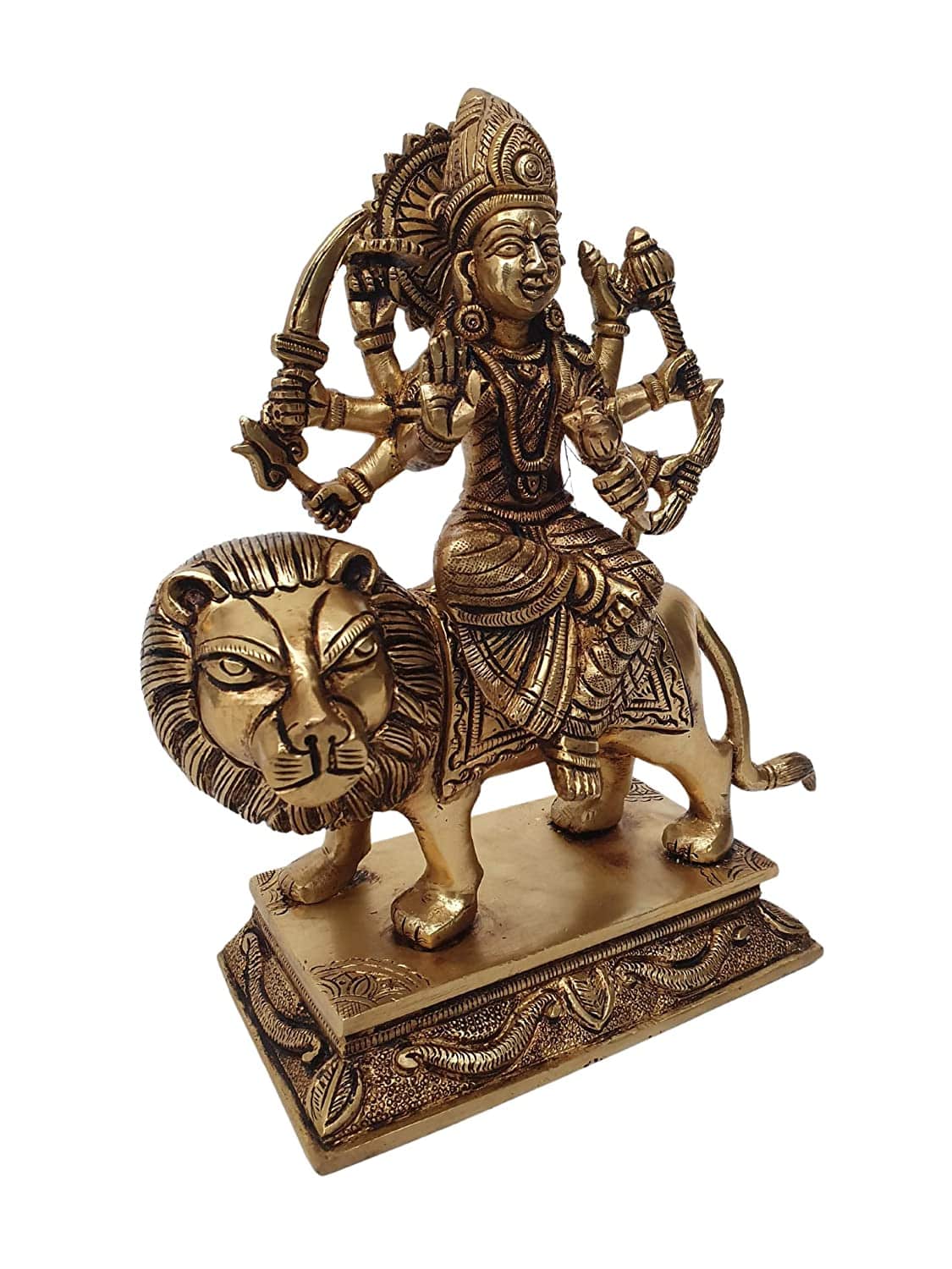 Brass Maa Durga Idol - Buy Indian Handicrafts Online I Handicrafts of India