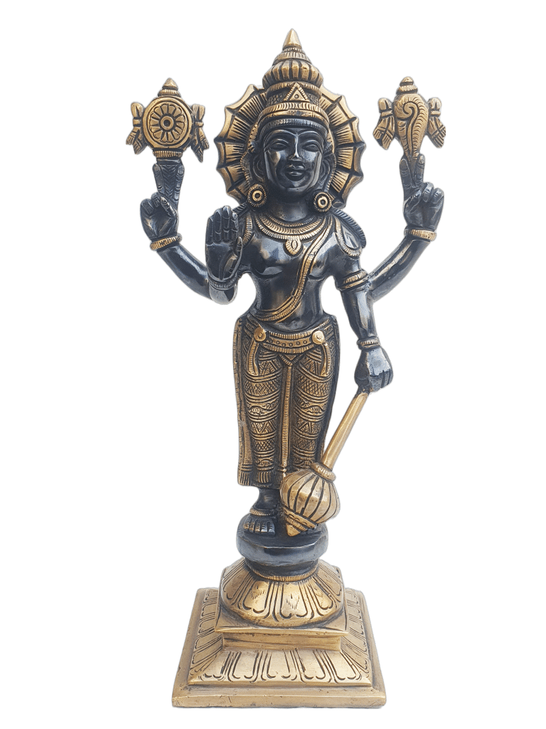 Brass Lord Vishnu Idol,Murti, Vishnu statue - Buy Indian Handicrafts ...
