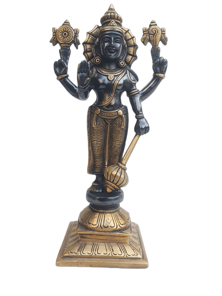 Brass Lord Vishnu Idol,Murti, Vishnu statue - Buy Indian Handicrafts ...
