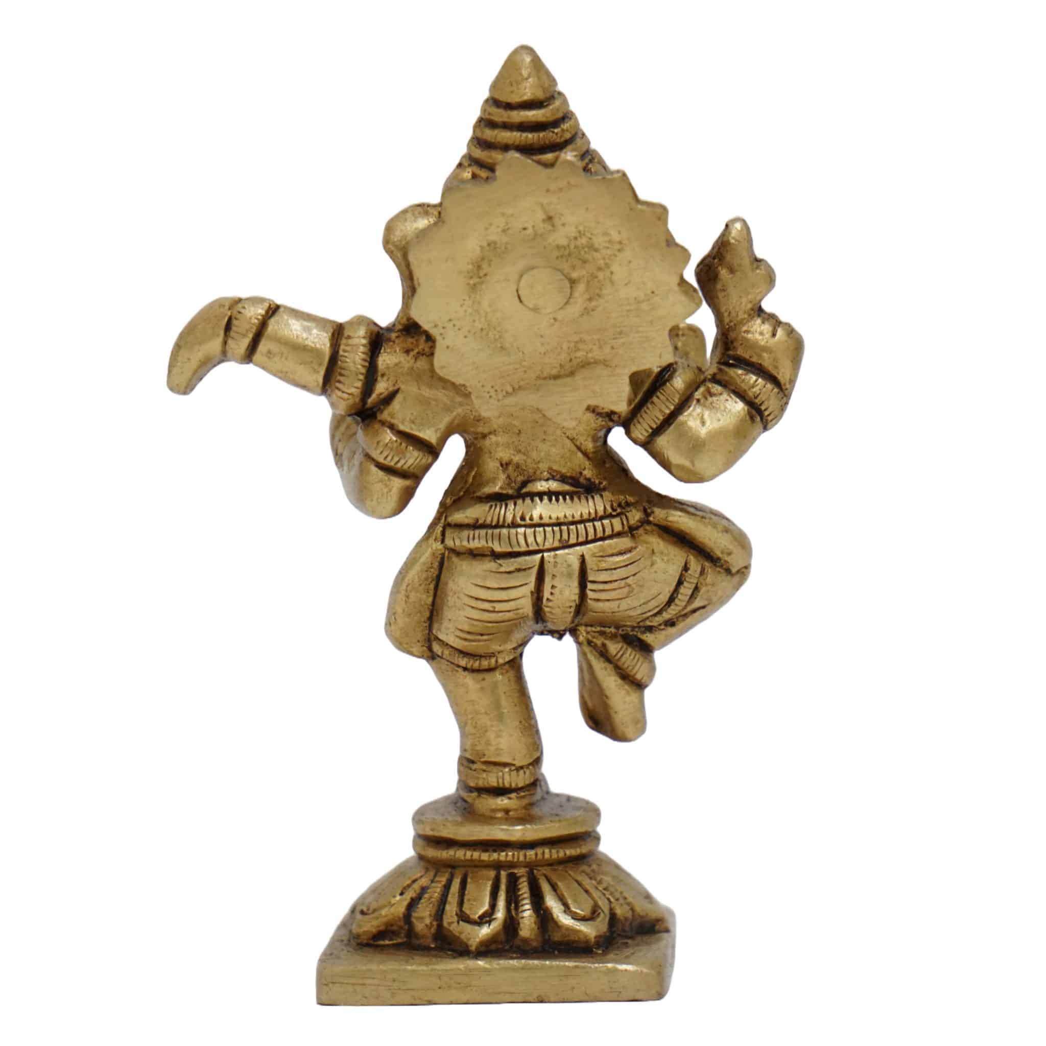 Brass Dancing Lord Ganesha Idol - Buy Indian Handicrafts Online I ...