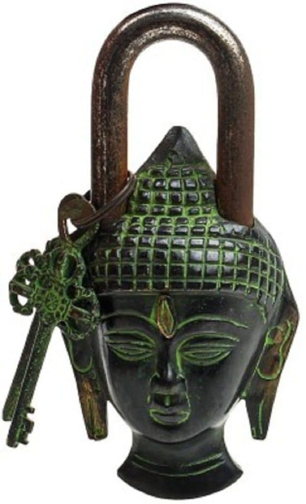 Mohanjodero Brass Buddha Lock Buy Indian Handicrafts Online I ...
