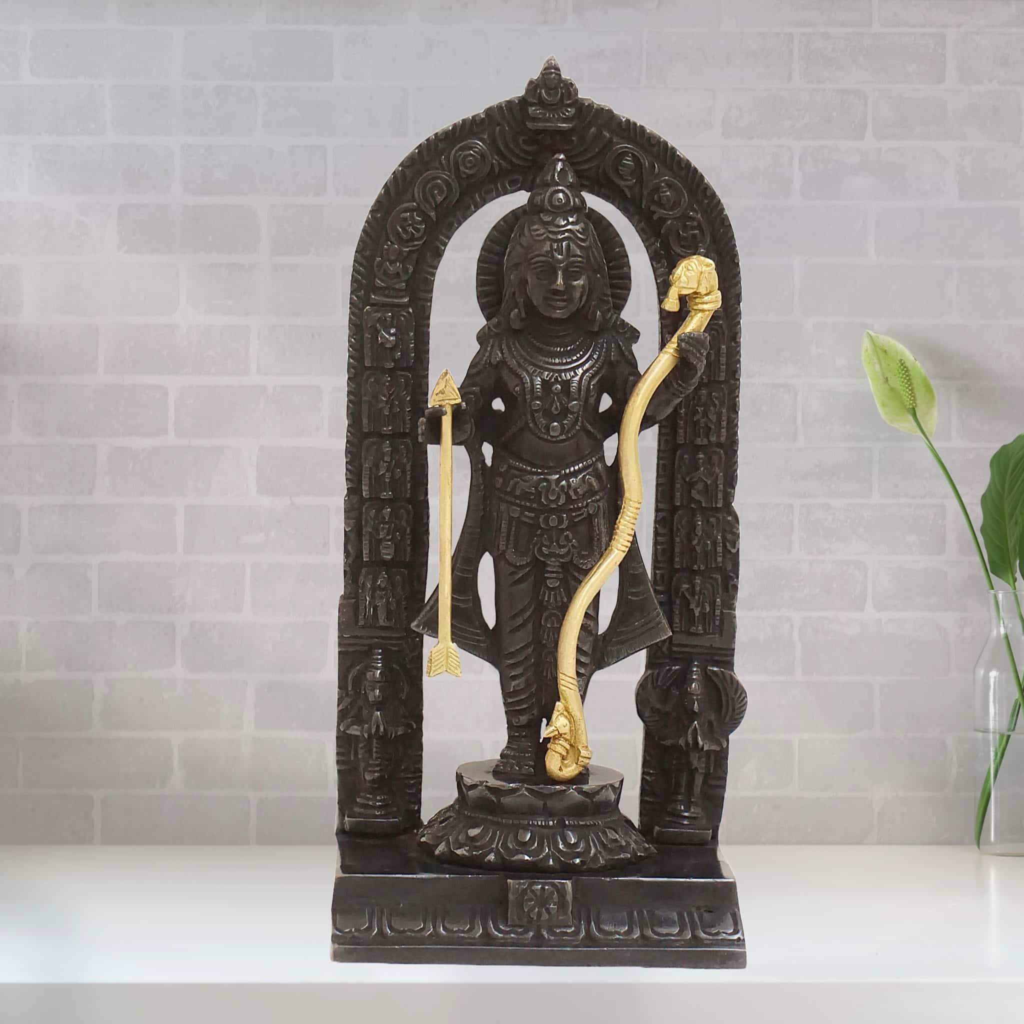 Brass Lord Ayodhya Ram Idol Replica/Rama Statue/Bhagwan Ram Murti - Buy ...